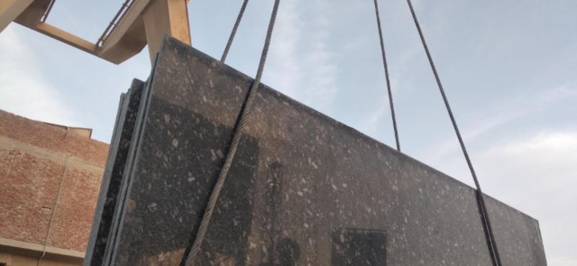 Black Aswan Granite slabs