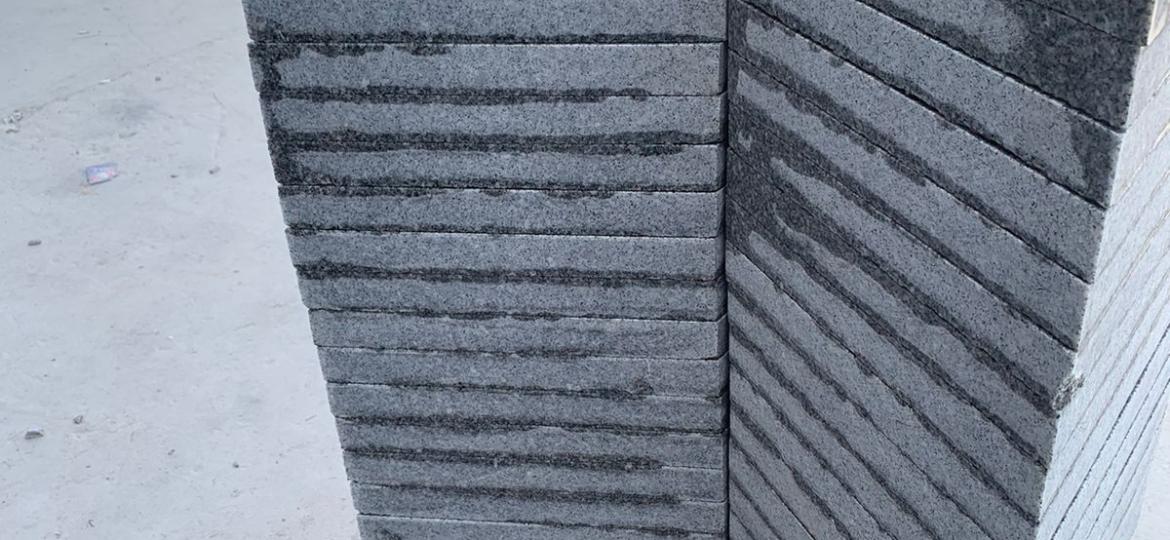 UAE parrallelogram grey granite tiles